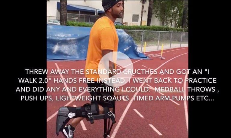 iWALK2.0 Keeps Olympic Dream Alive for Ronald Forbes